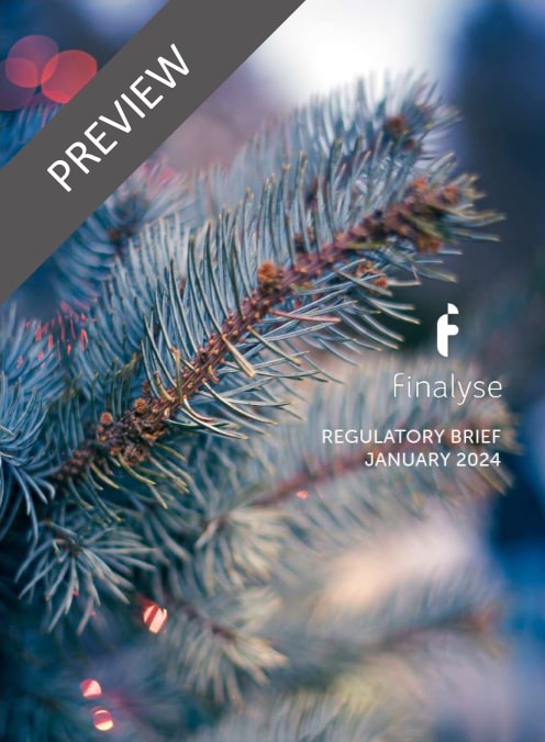 Finalyse: Regulatory brief