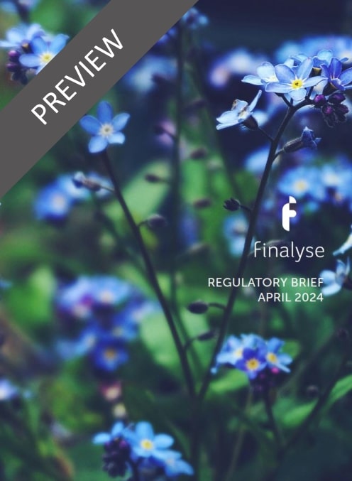 Finalyse: Regulatory brief